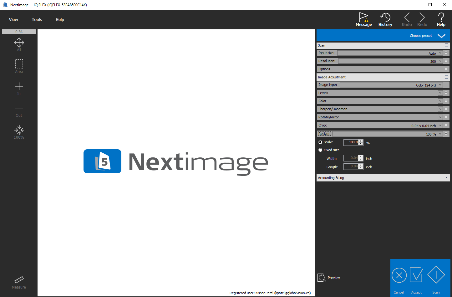 NextImage - Scanner Scale