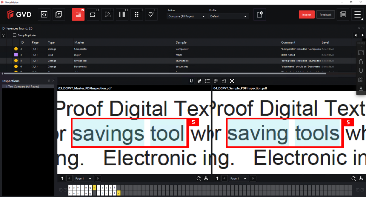Text Inspection - Step-By-Step