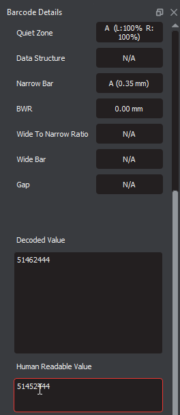 Barcode Inspection - Post-Inspection Results Viewing