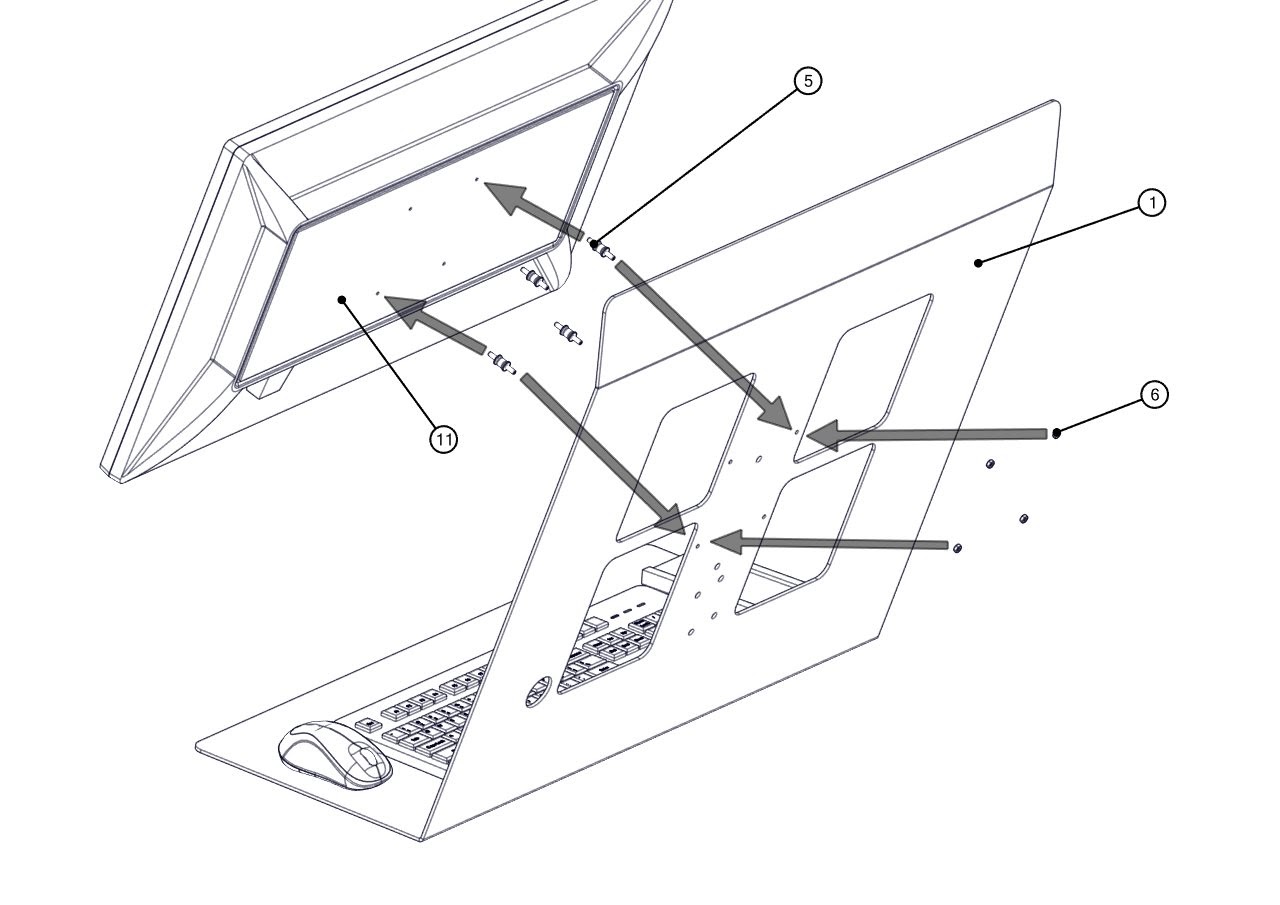 Swivel Monitor Arm Assembly Guide